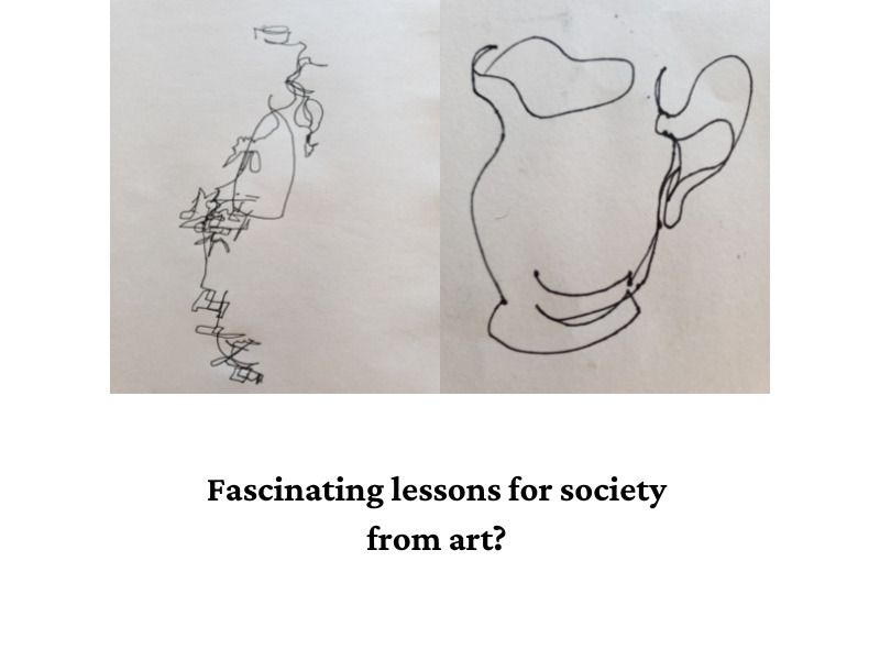 Blind contour drawing - a journey to embrace process.